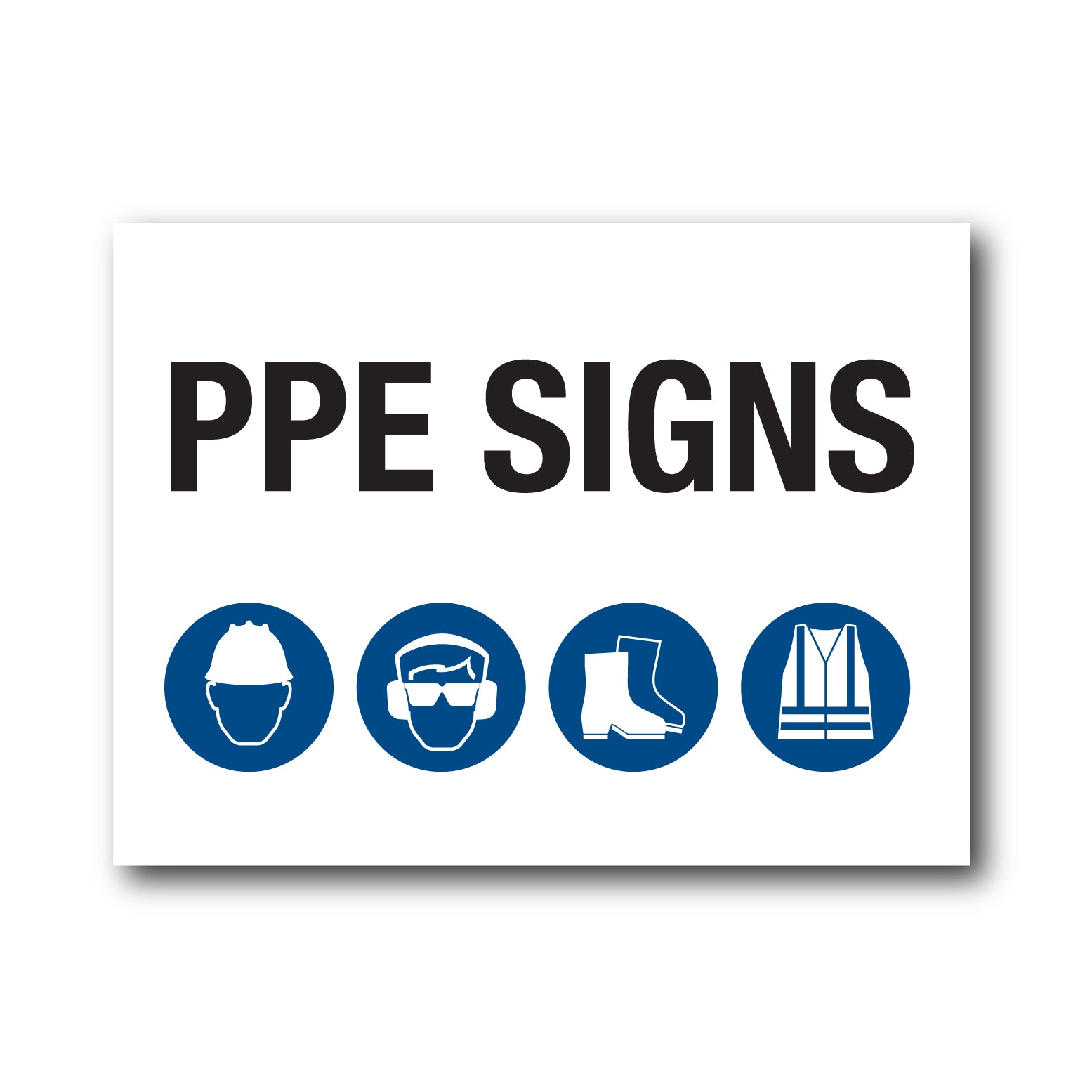 PPE Signs Australia | Mandatory Safety PPE Signs For Hospital ...