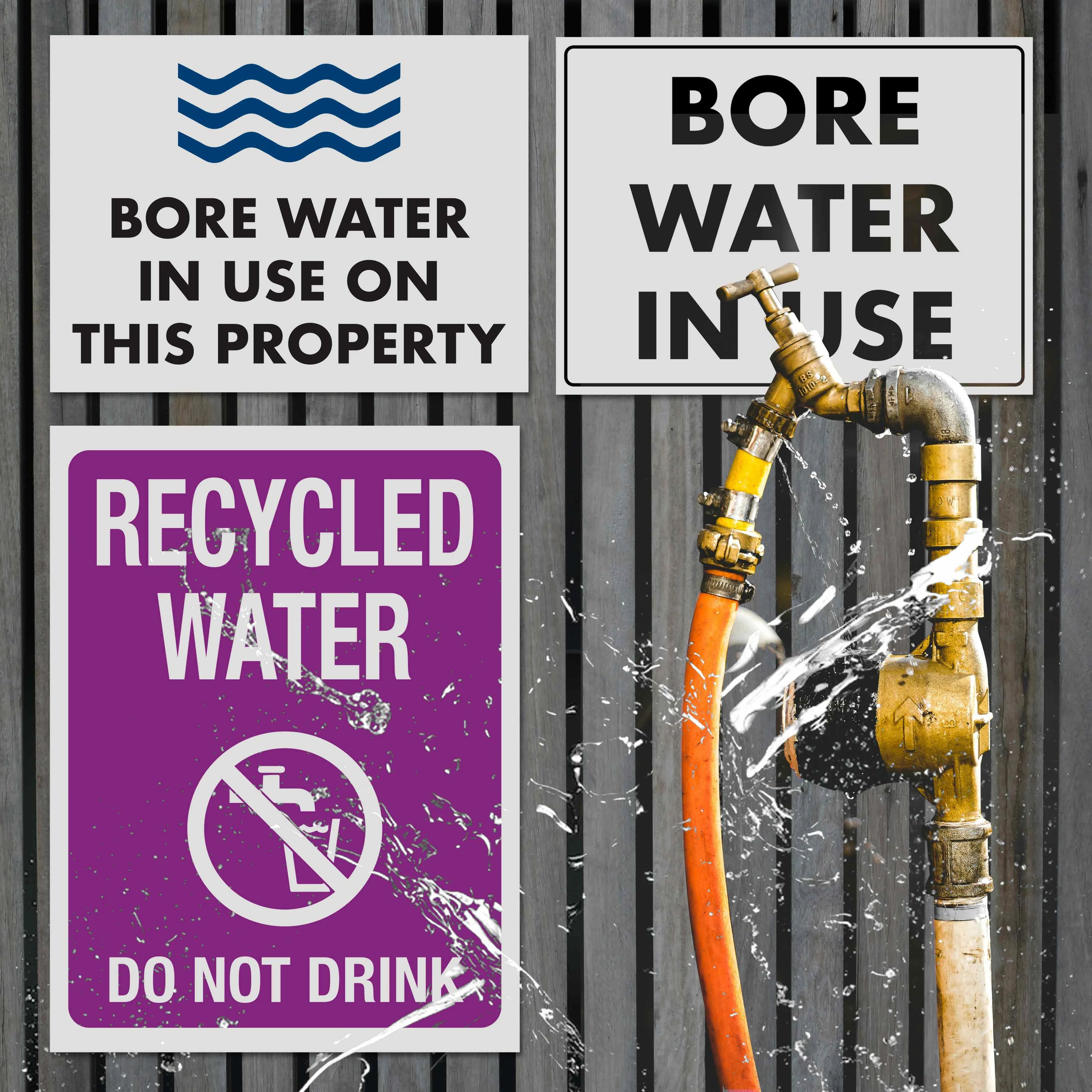 Bore Water Signs | High-Quality - Durable & Compliant | New Signs