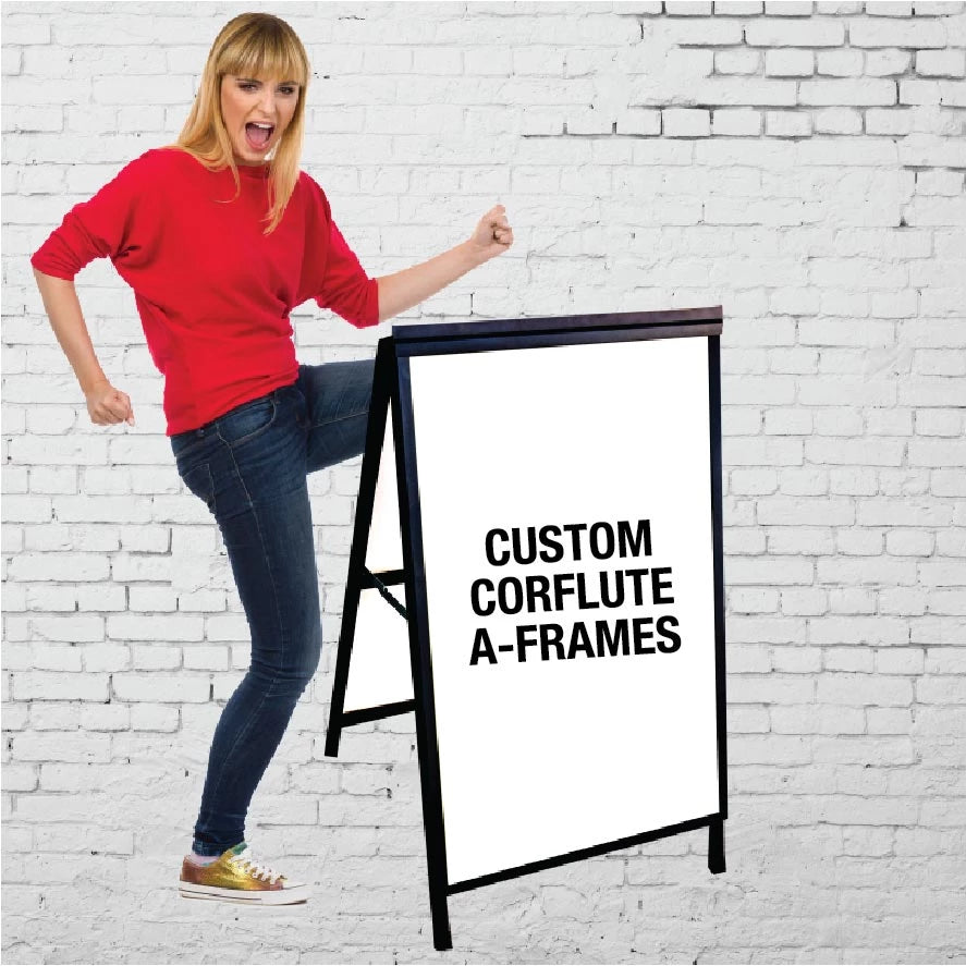 Custom A-Frame Corflute Insert – New Signs