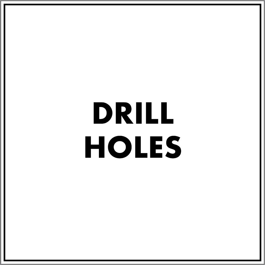 Drill Holes – New Signs