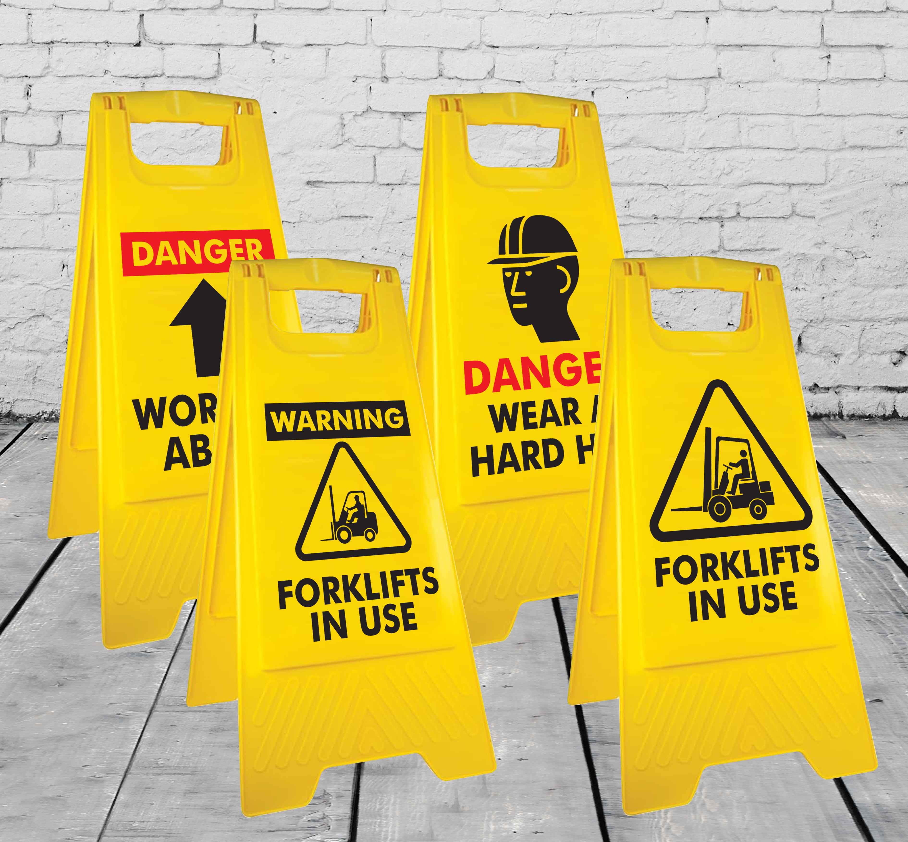 Construction Safety Yellow A-Frames – New Signs