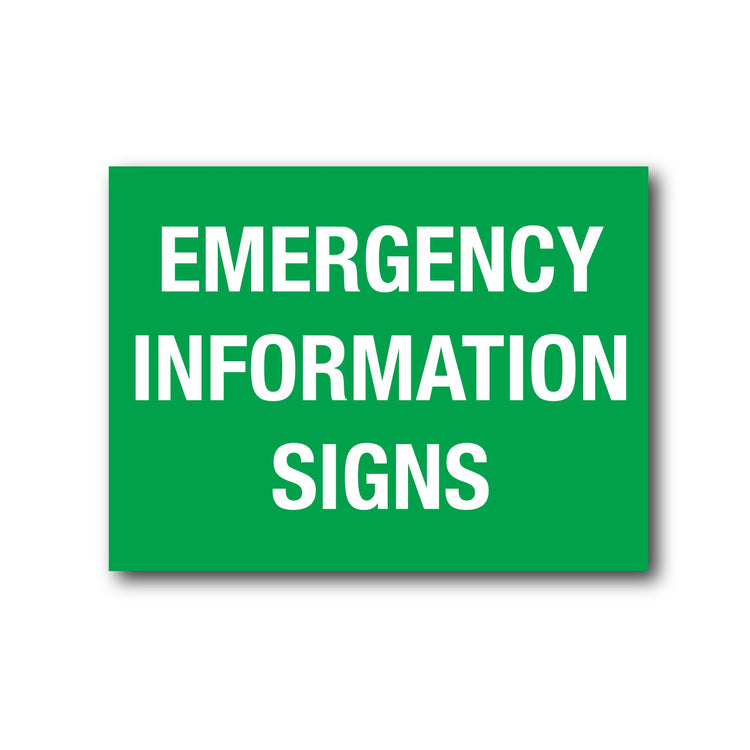 Emergency Signage – New Signs
