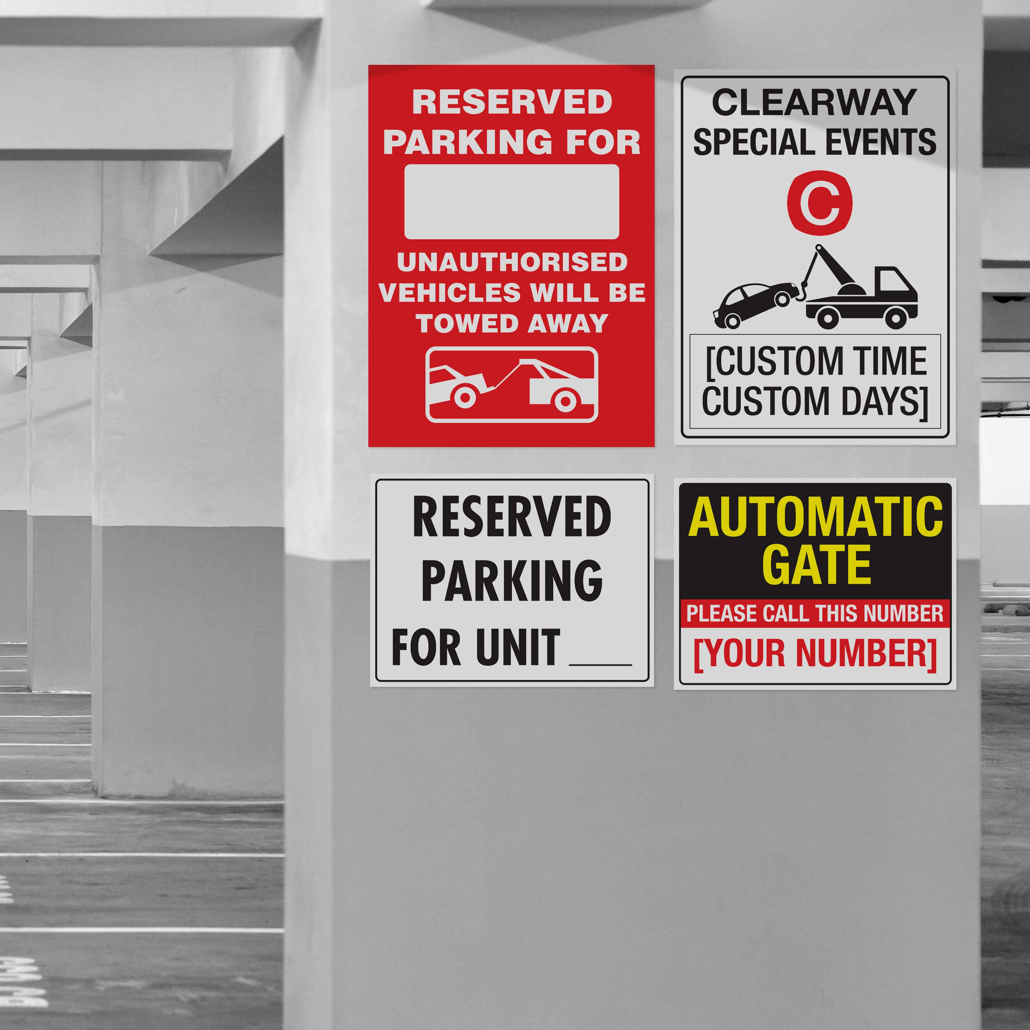 Custom Parking Signs – New Signs