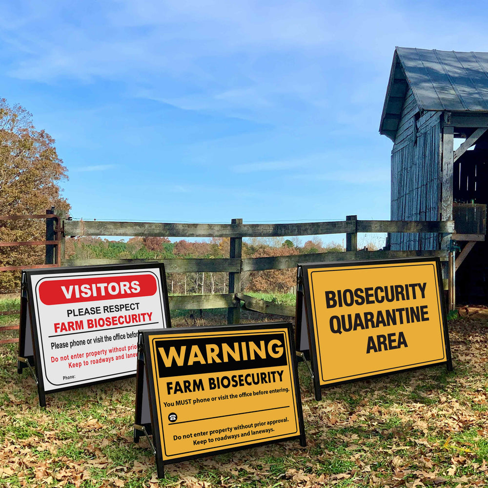 Biosecurity Signs | Farm Biosecurity Signs – New Signs