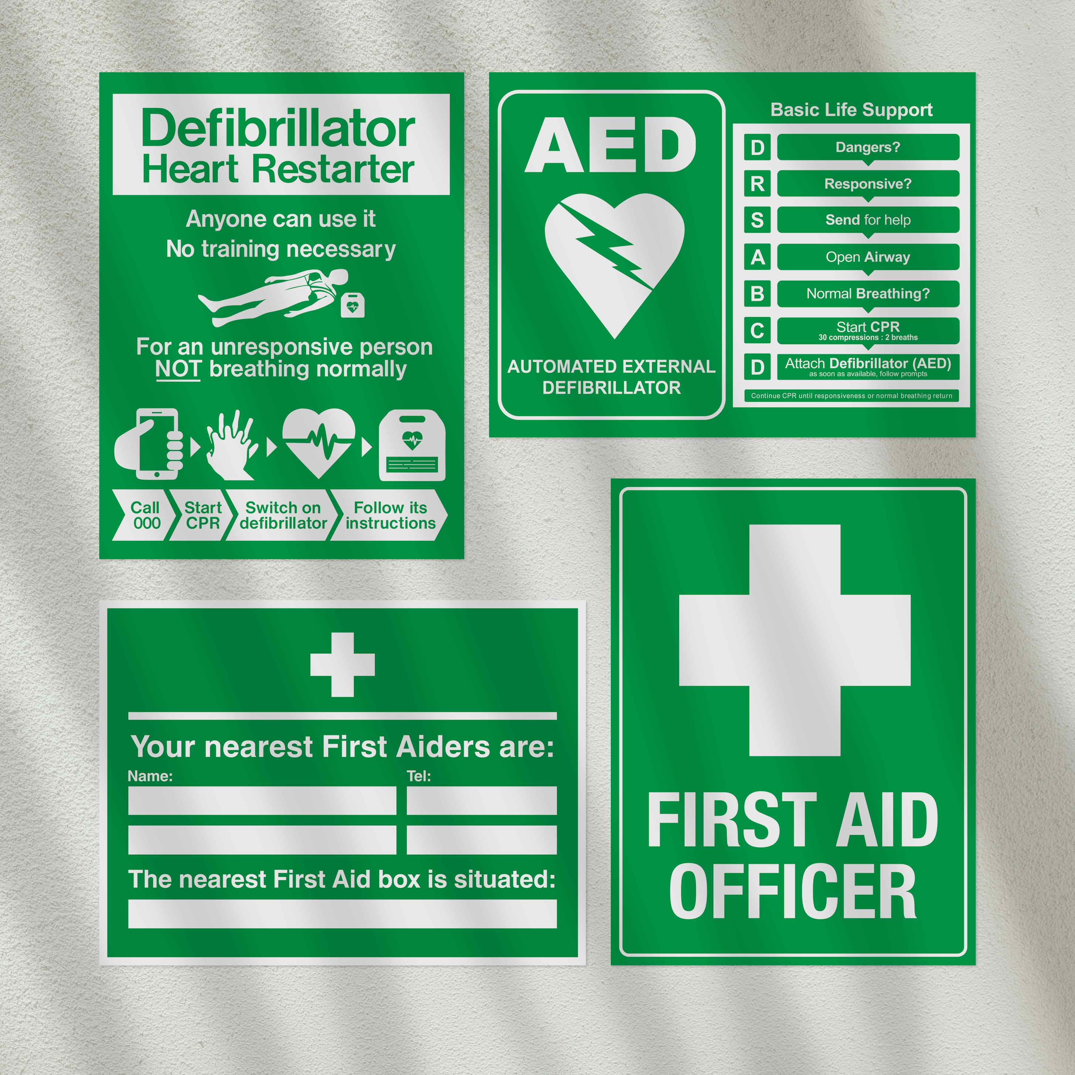 First Aider Signs – New Signs