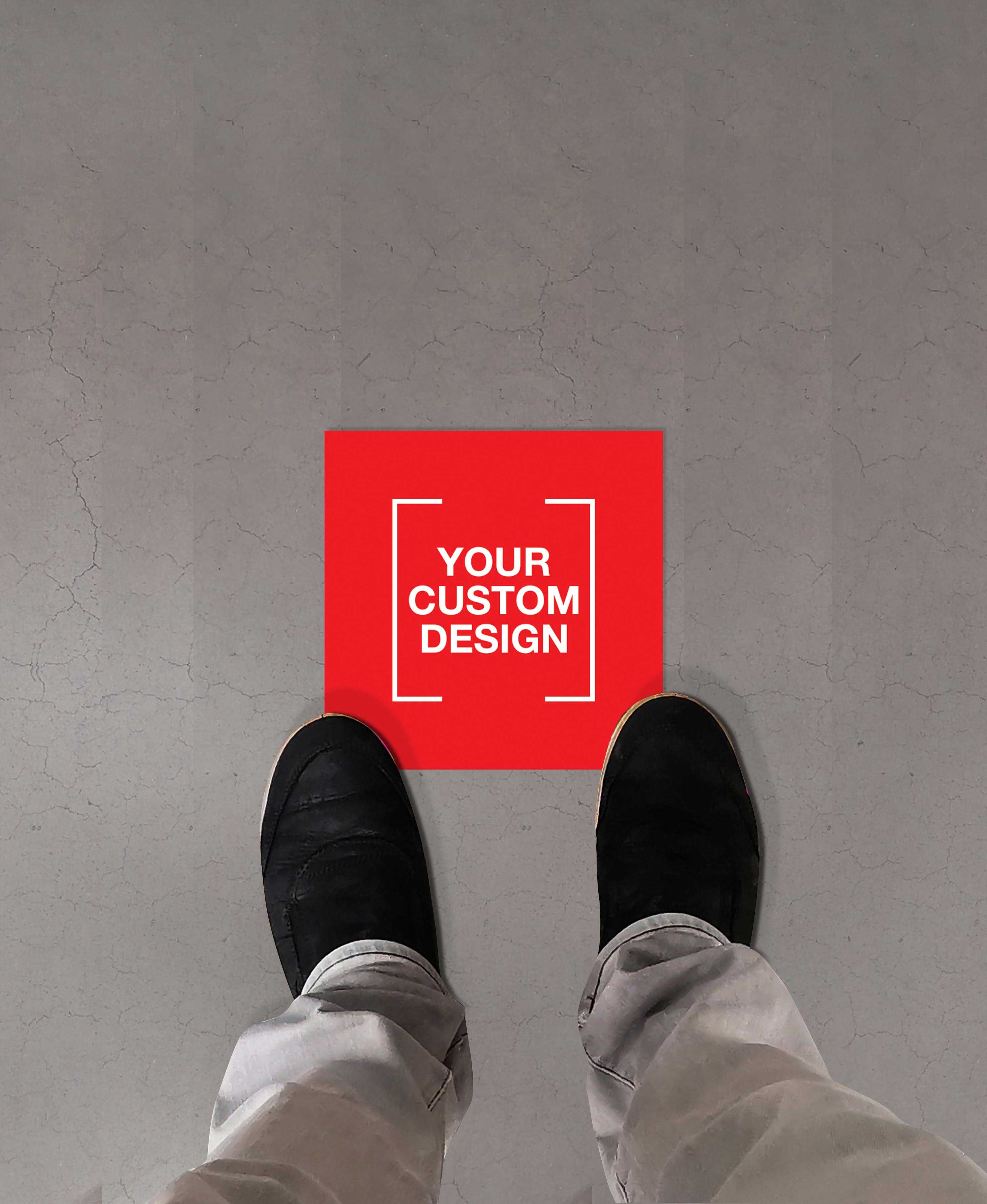 Custom Square Vinyl Sticker + Anti-Slip – New Signs