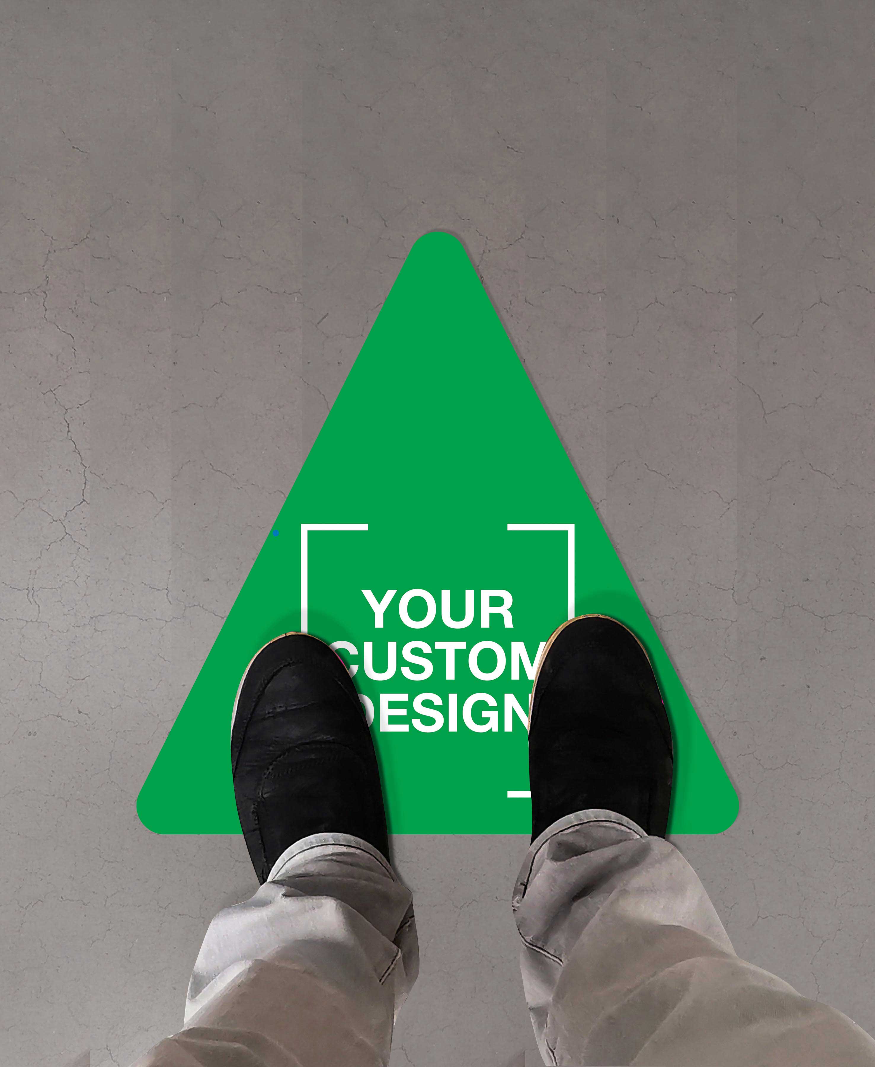 Custom Triangle Vinyl Sticker + Anti-Slip – New Signs