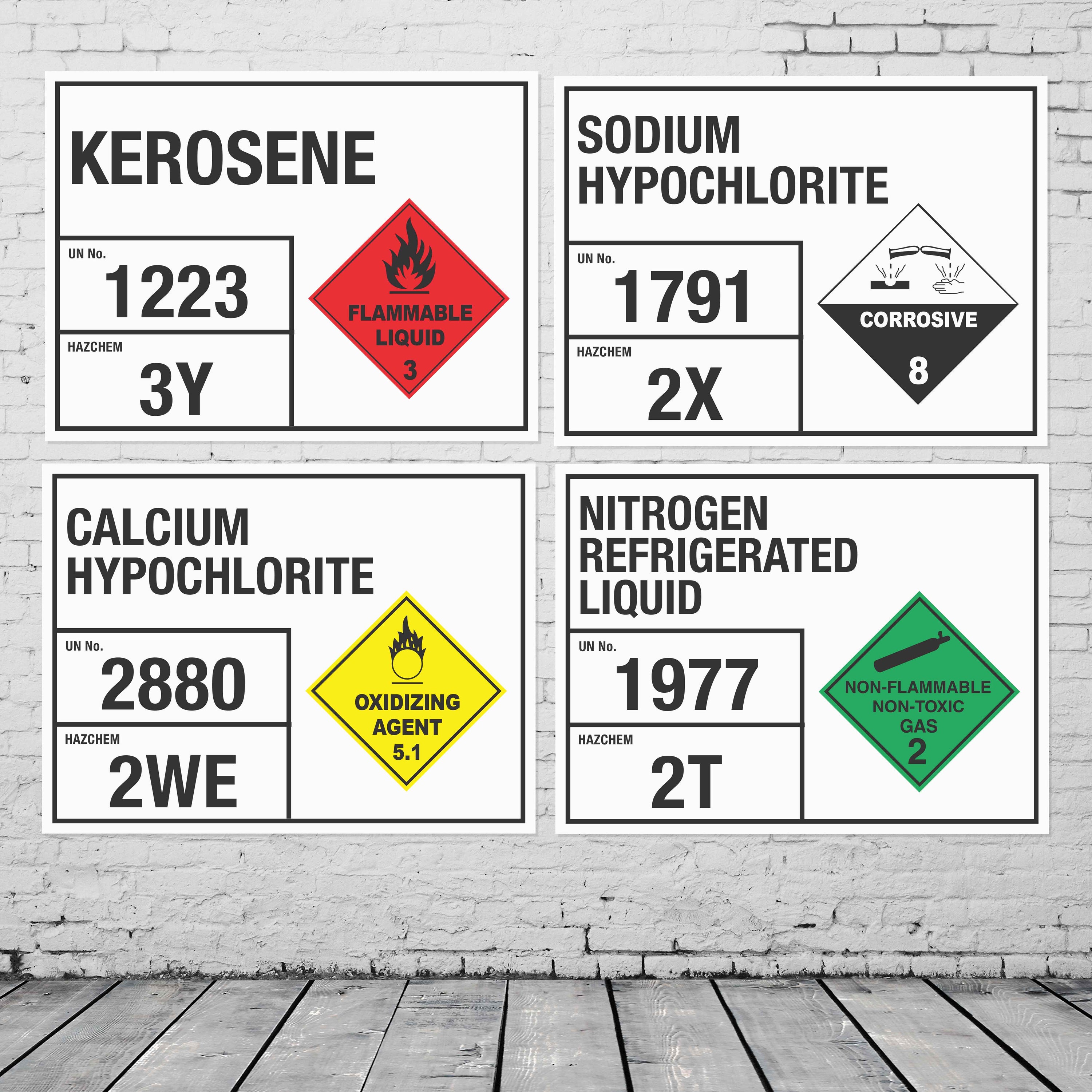 Hazchem Signs | Hazchem Diamond Sticker Labels – New Signs