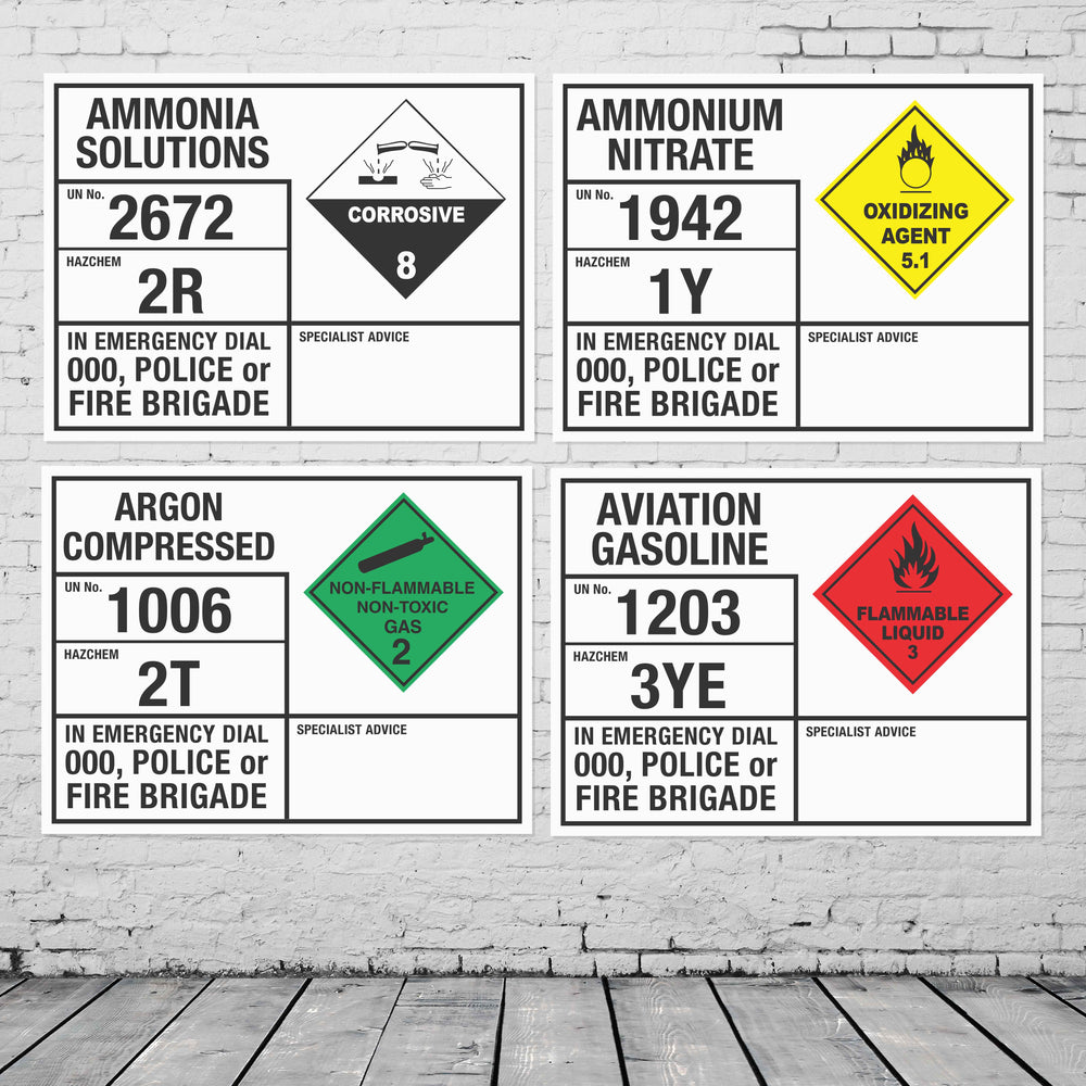 Hazchem Signs Collection – New Signs