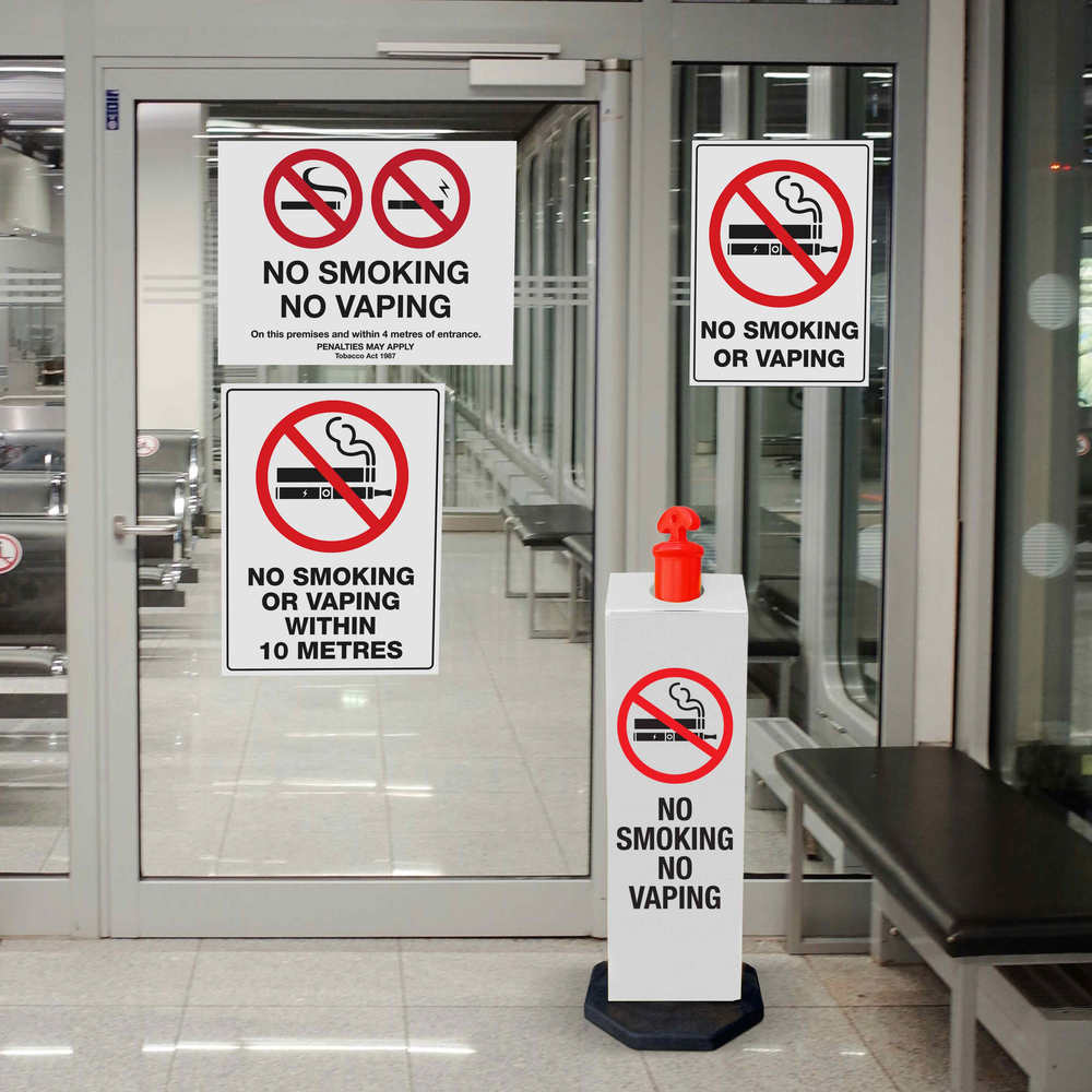 No Smoking or Vaping Signage – New Signs