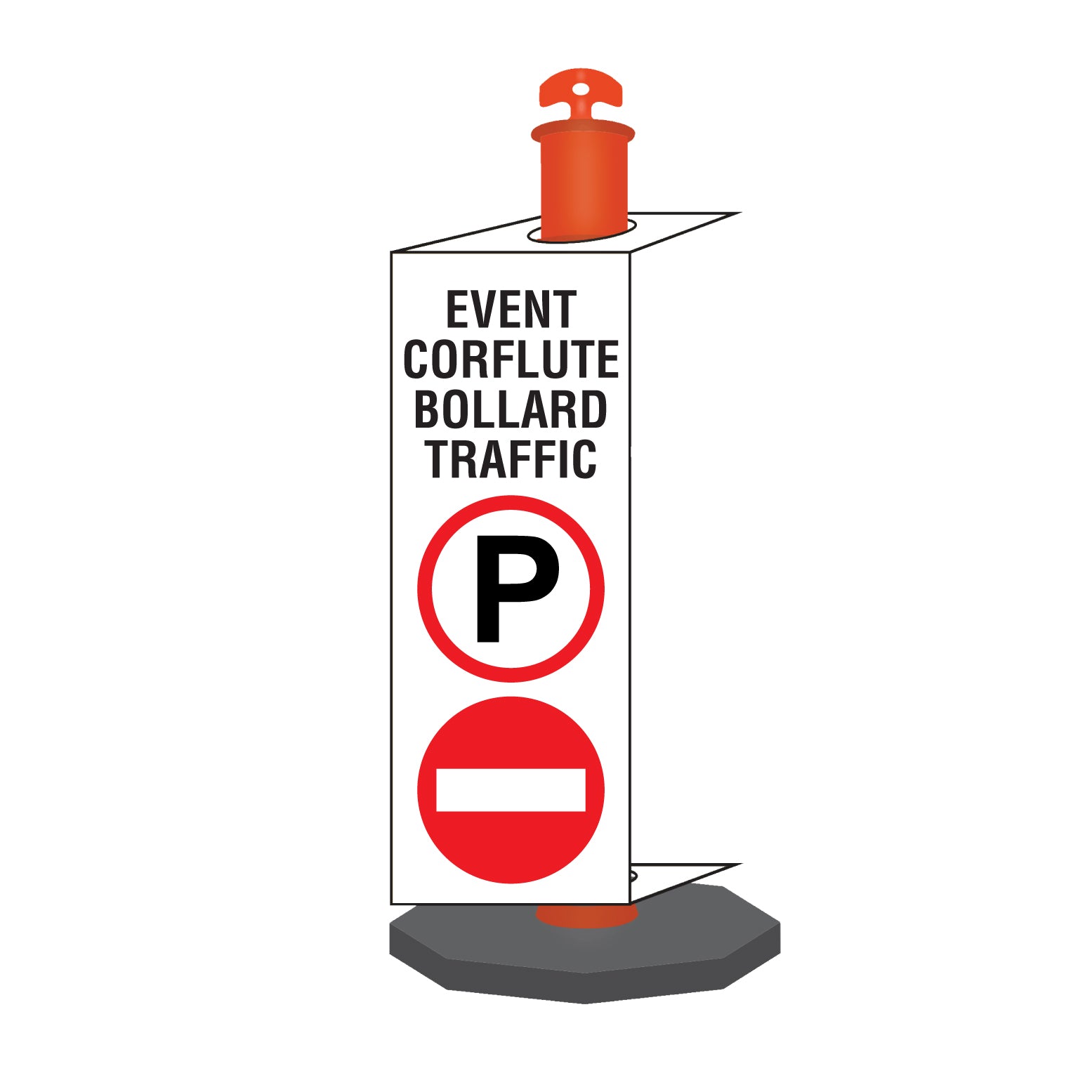 Event Corflute Bollard Traffic Signs – New Signs
