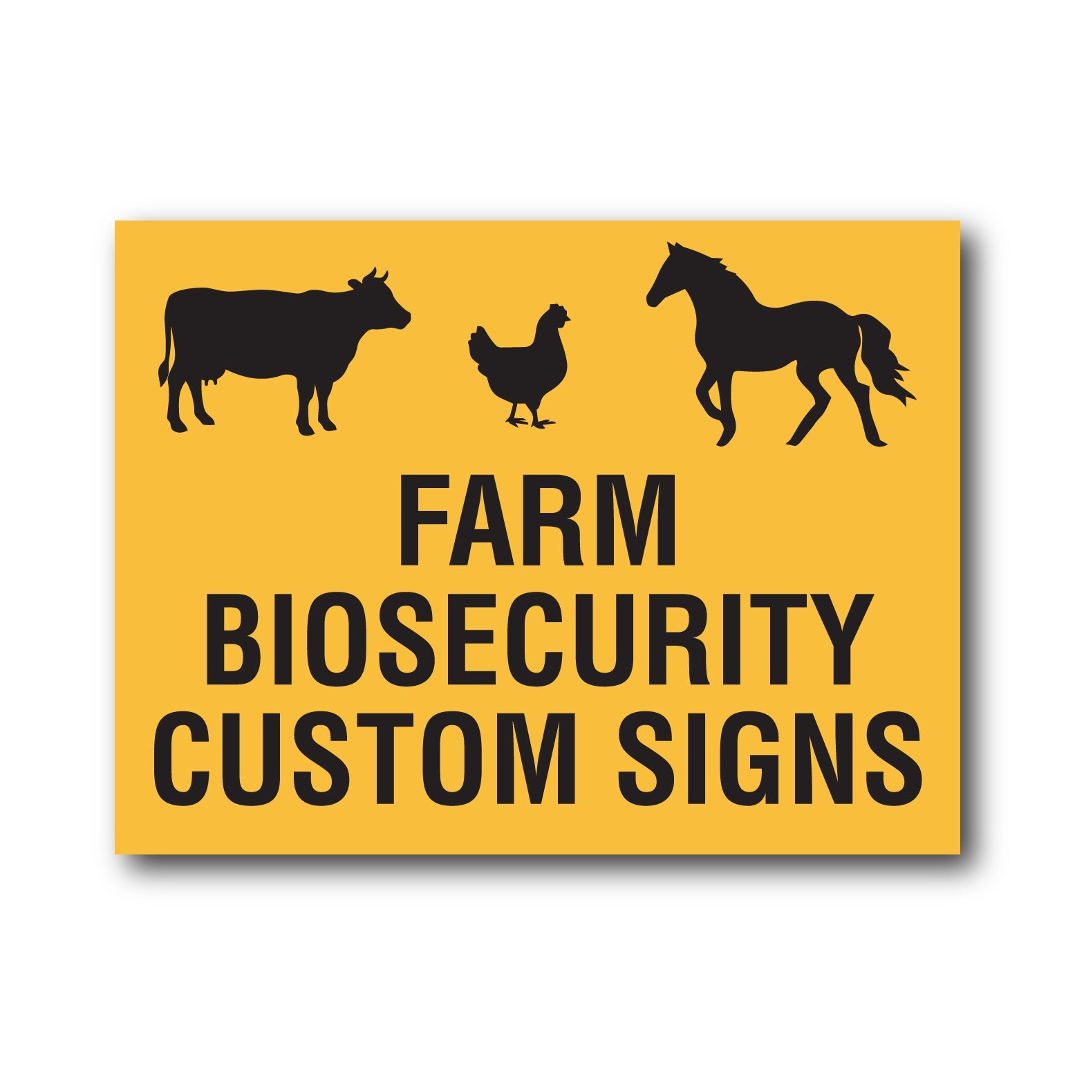 Farm Biosecurity Custom Signs – New Signs