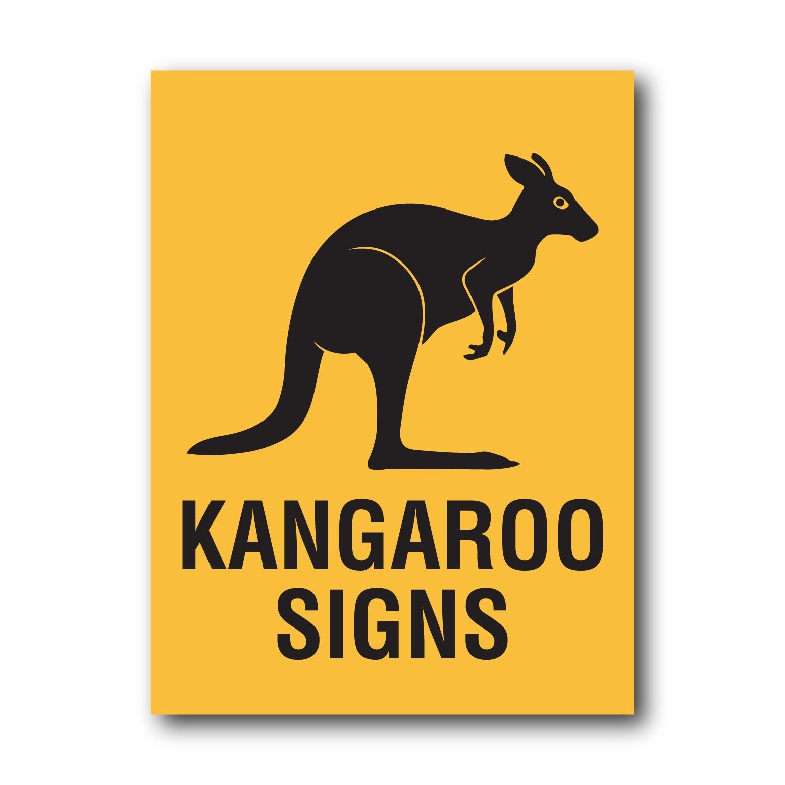 Kangaroo Signs | Kangaroo Stickers – New Signs