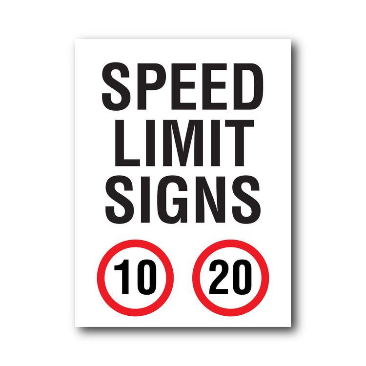 Speed Restriction Signs | Speed Limit Signs – New Signs
