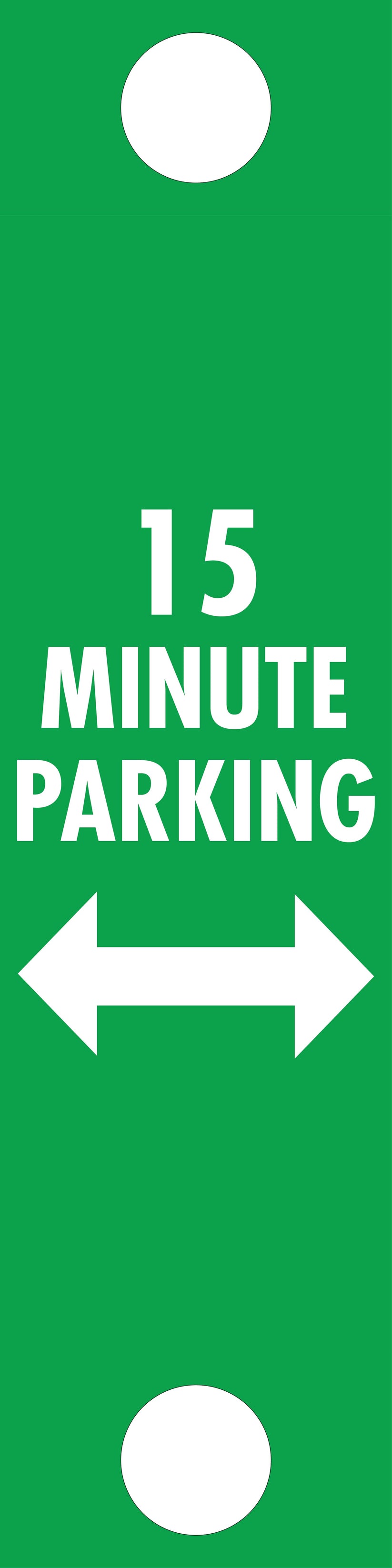 15 Minute Parking - Corflute Bollard Traffic Signs – New Signs