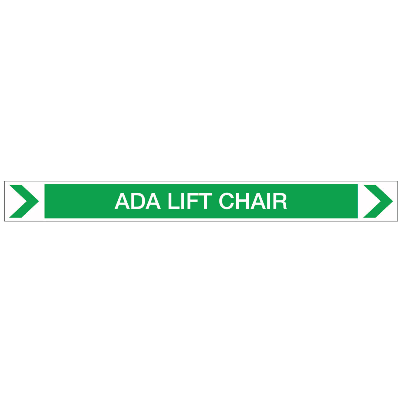 Pool/Spa - ADA Lift Chair (Right) - Pipe Marker Sticker – New Signs