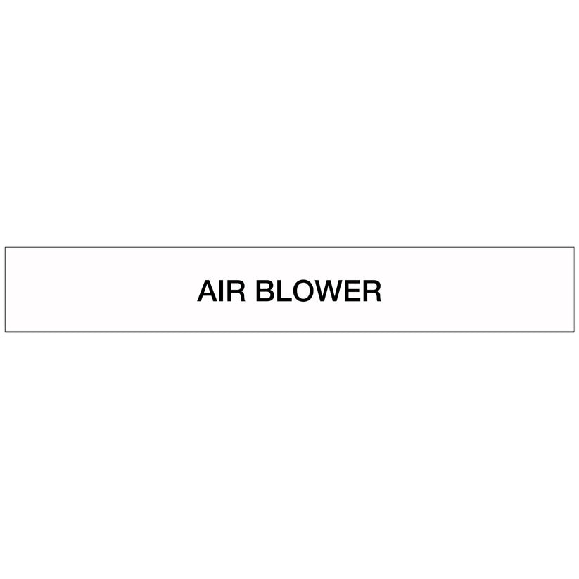Pool/Spa - Air Blower - Pipe Marker Sticker – New Signs