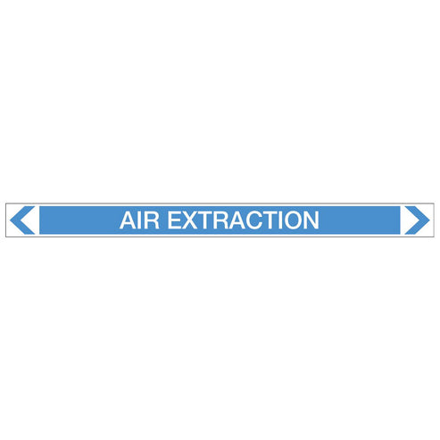 Air - Air Extraction - Pipe Marker Sticker – New Signs
