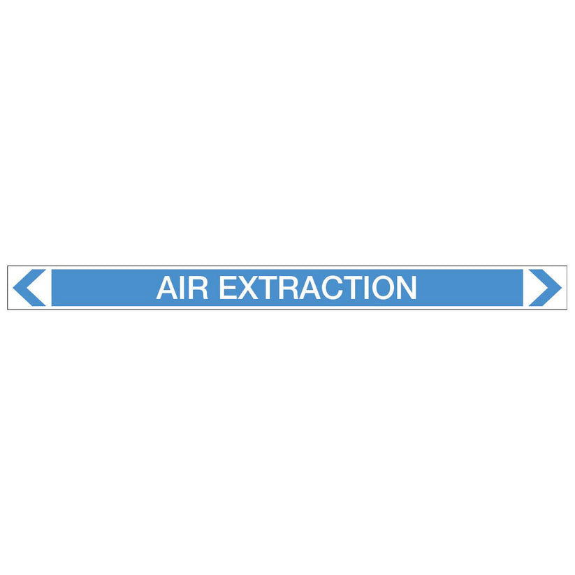 Air - Air Extraction - Pipe Marker Sticker – New Signs