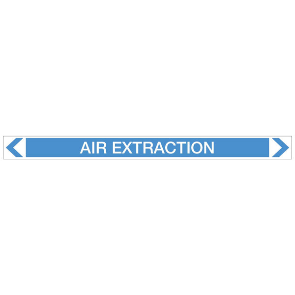 Air - Air Extraction - Pipe Marker Sticker – New Signs