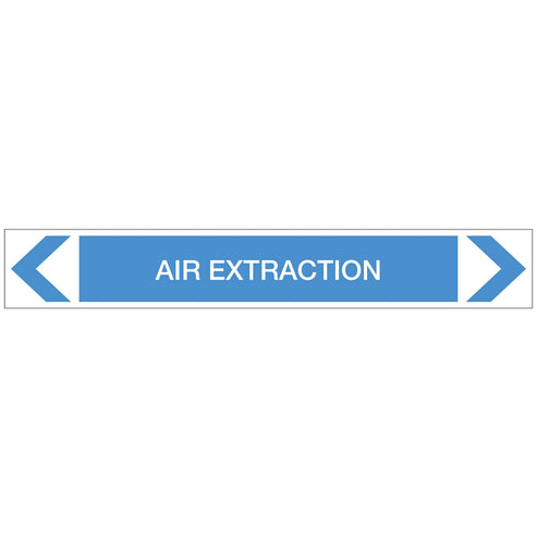 Air - Air Extraction - Pipe Marker Sticker – New Signs