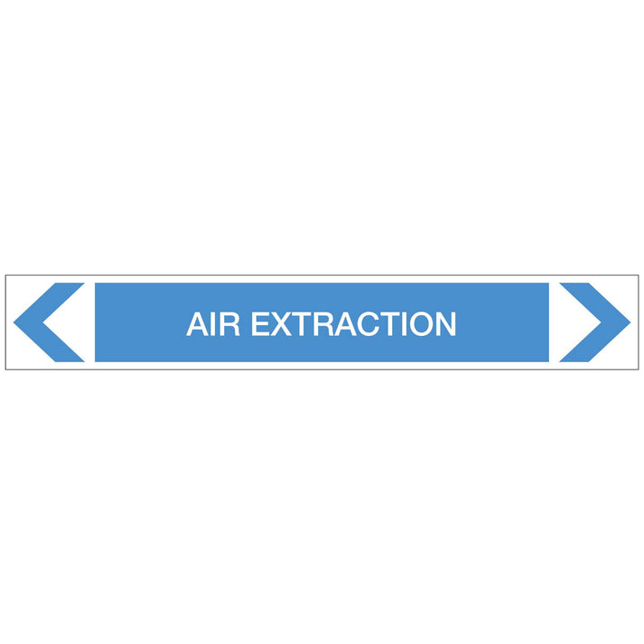 Air - Air Extraction - Pipe Marker Sticker – New Signs