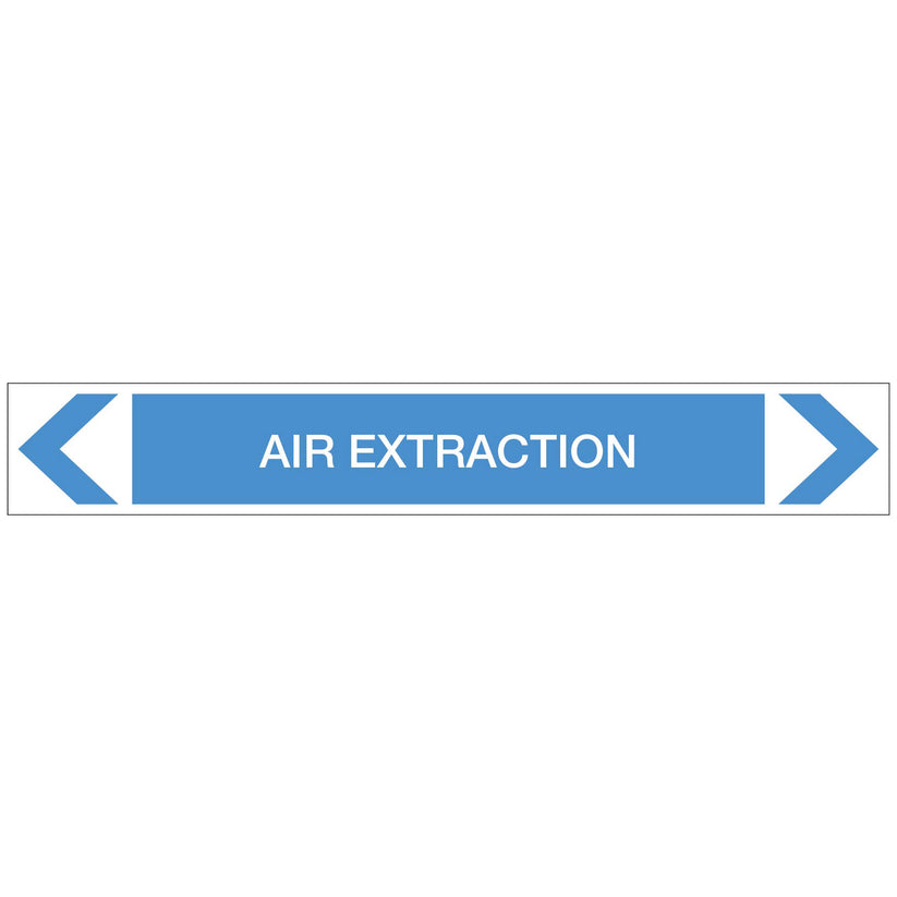 Air - Air Extraction - Pipe Marker Sticker – New Signs