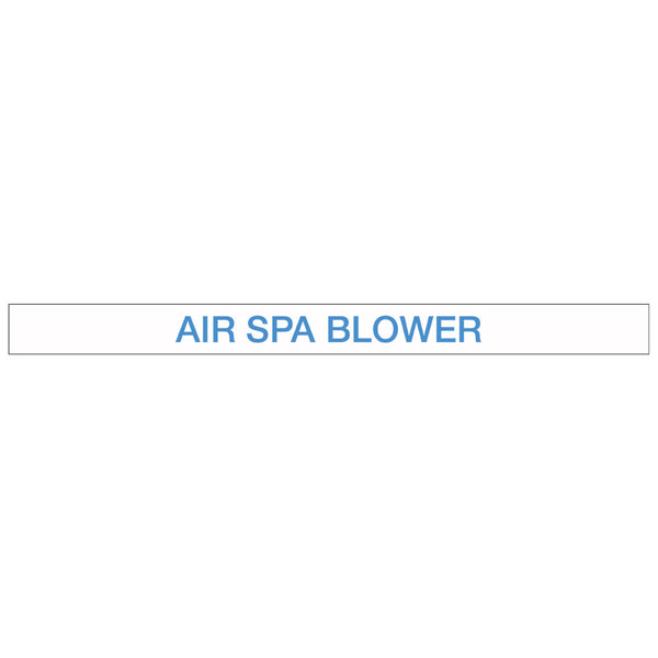 Pool/Spa - Air SPA Blower - Pipe Marker Sticker – New Signs