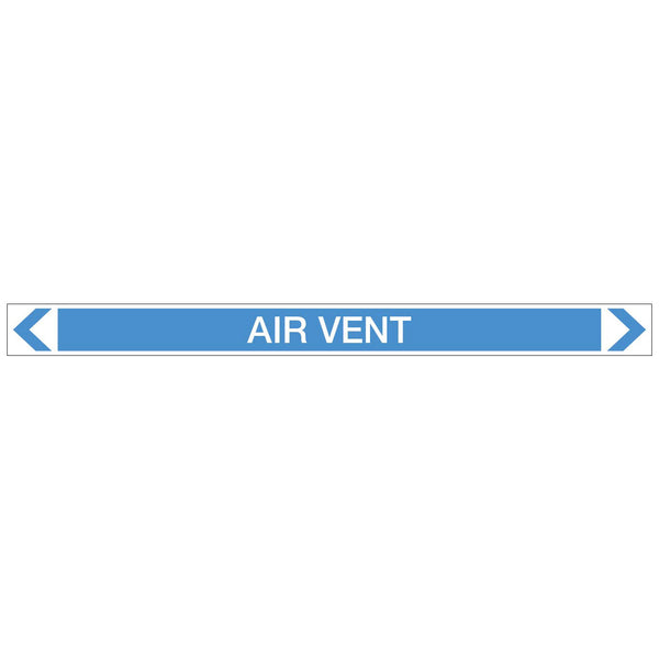 Air - Air Vent - Pipe Marker Sticker – New Signs