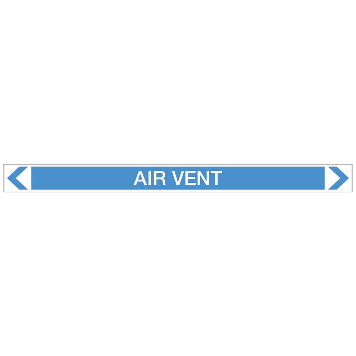 Air - Air Vent - Pipe Marker Sticker – New Signs