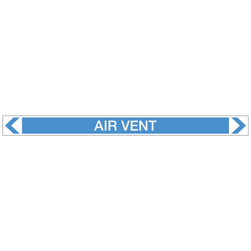 Air - Air Vent - Pipe Marker Sticker – New Signs