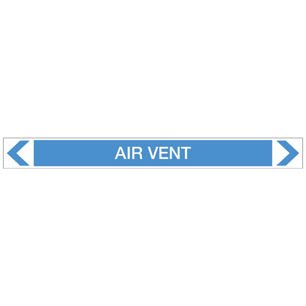 Air - Air Vent - Pipe Marker Sticker – New Signs