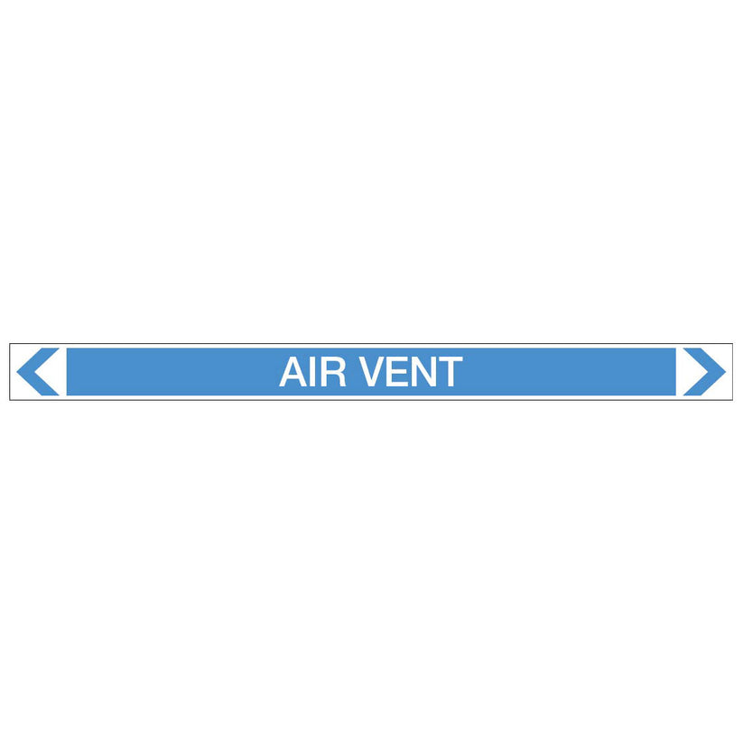 Air - Air Vent - Pipe Marker Sticker – New Signs