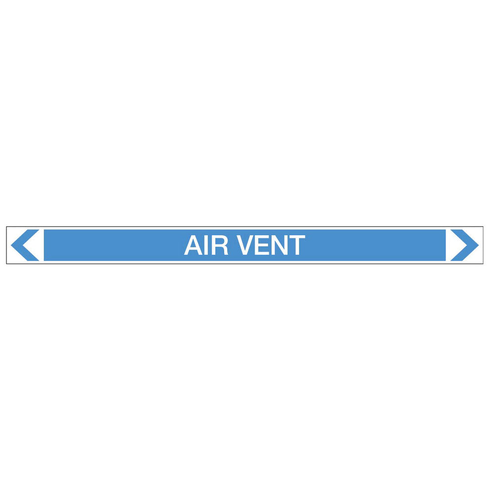 Air - Air Vent - Pipe Marker Sticker – New Signs