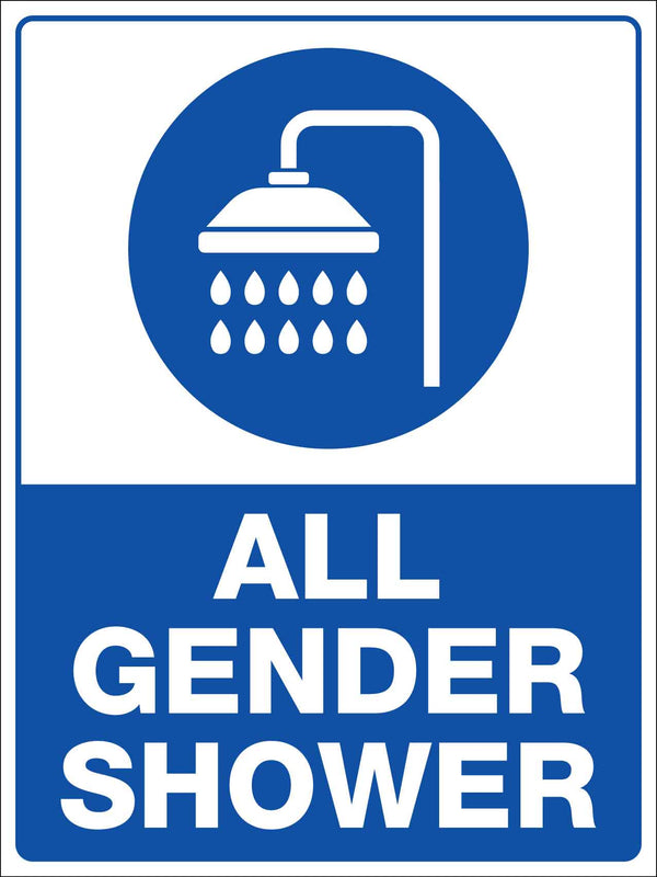 All Gender Shower Sign – New Signs