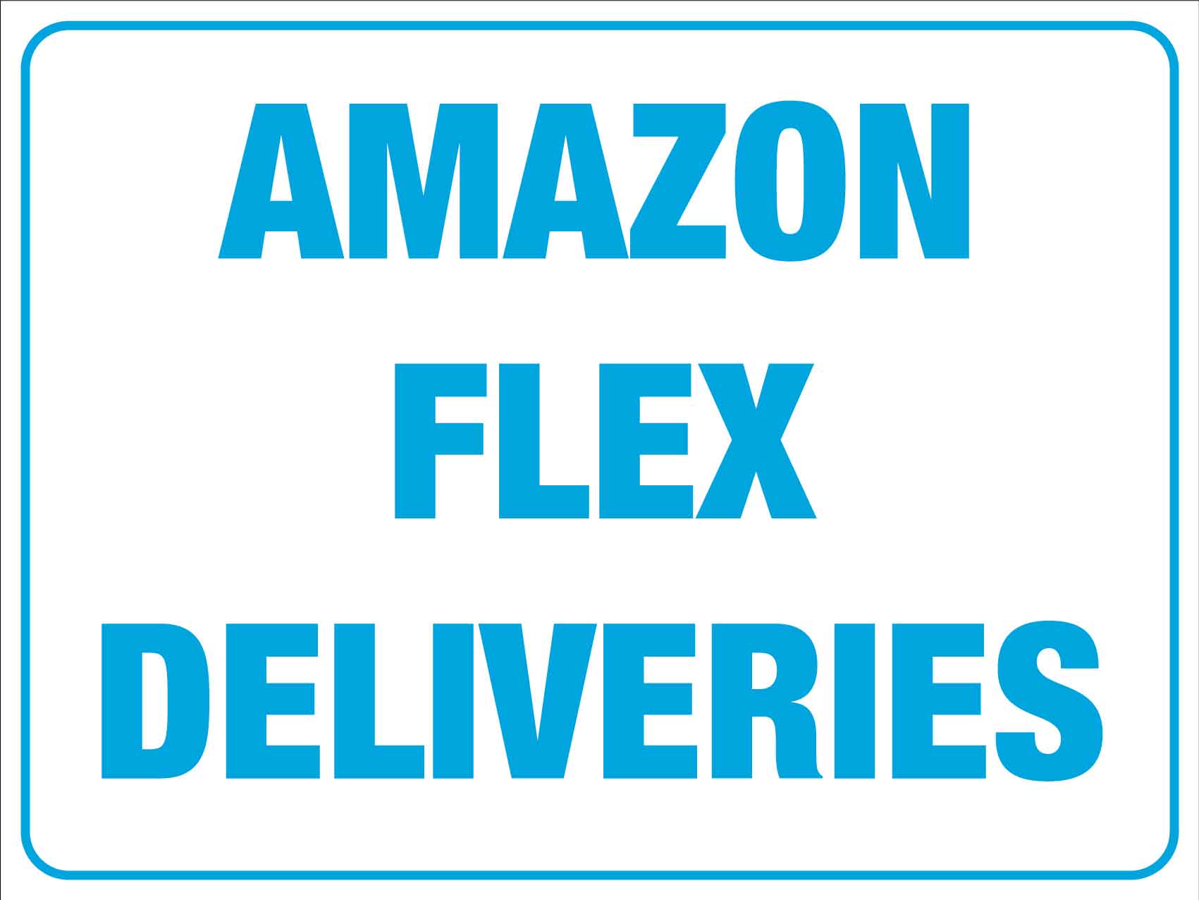 Amazon Flex Sign – New Signs