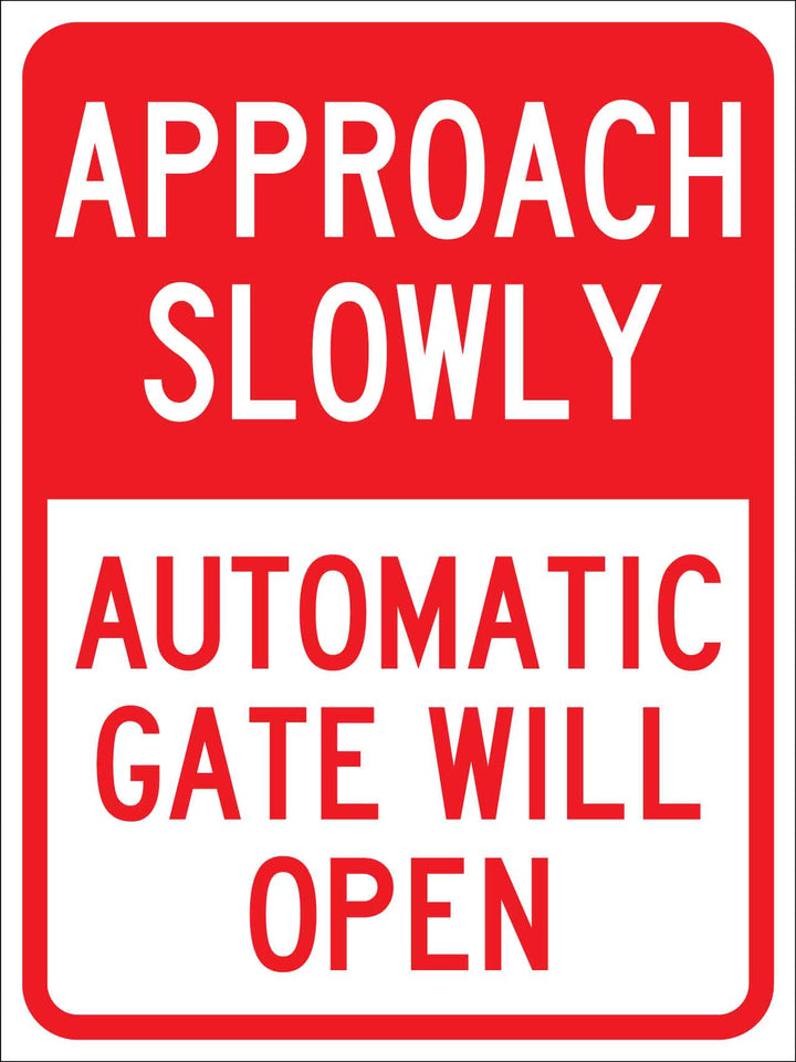 Automatic Gate Signs – New Signs