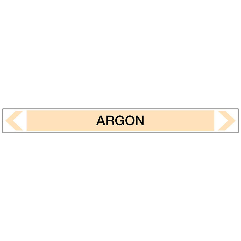 Gases - Argon - Pipe Marker Sticker – New Signs