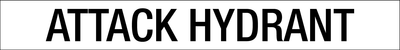 Attack Hydrant - Statutory Sign – New Signs