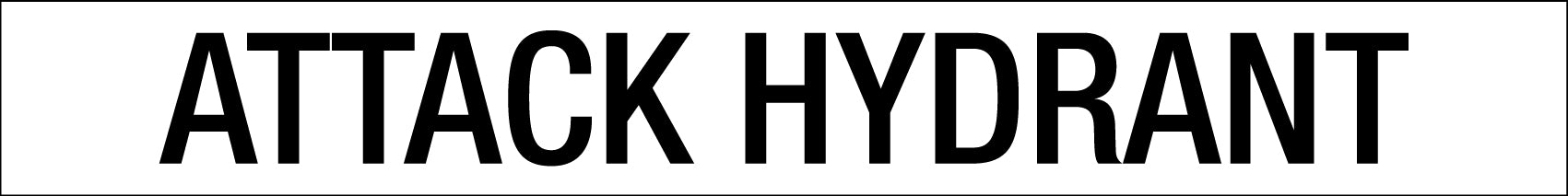 Attack Hydrant - Statutory Sign – New Signs