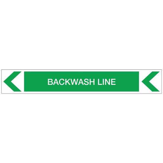 Pool/Spa - Backwash Line (Left) - Pipe Marker Sticker – New Signs