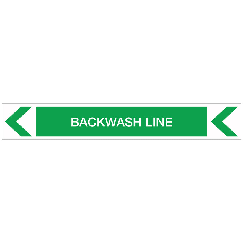 Pool/Spa - Backwash Line (Left) - Pipe Marker Sticker – New Signs
