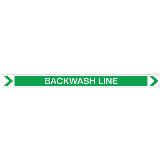 Pool/Spa - Backwash Line (Right) - Pipe Marker Sticker – New Signs