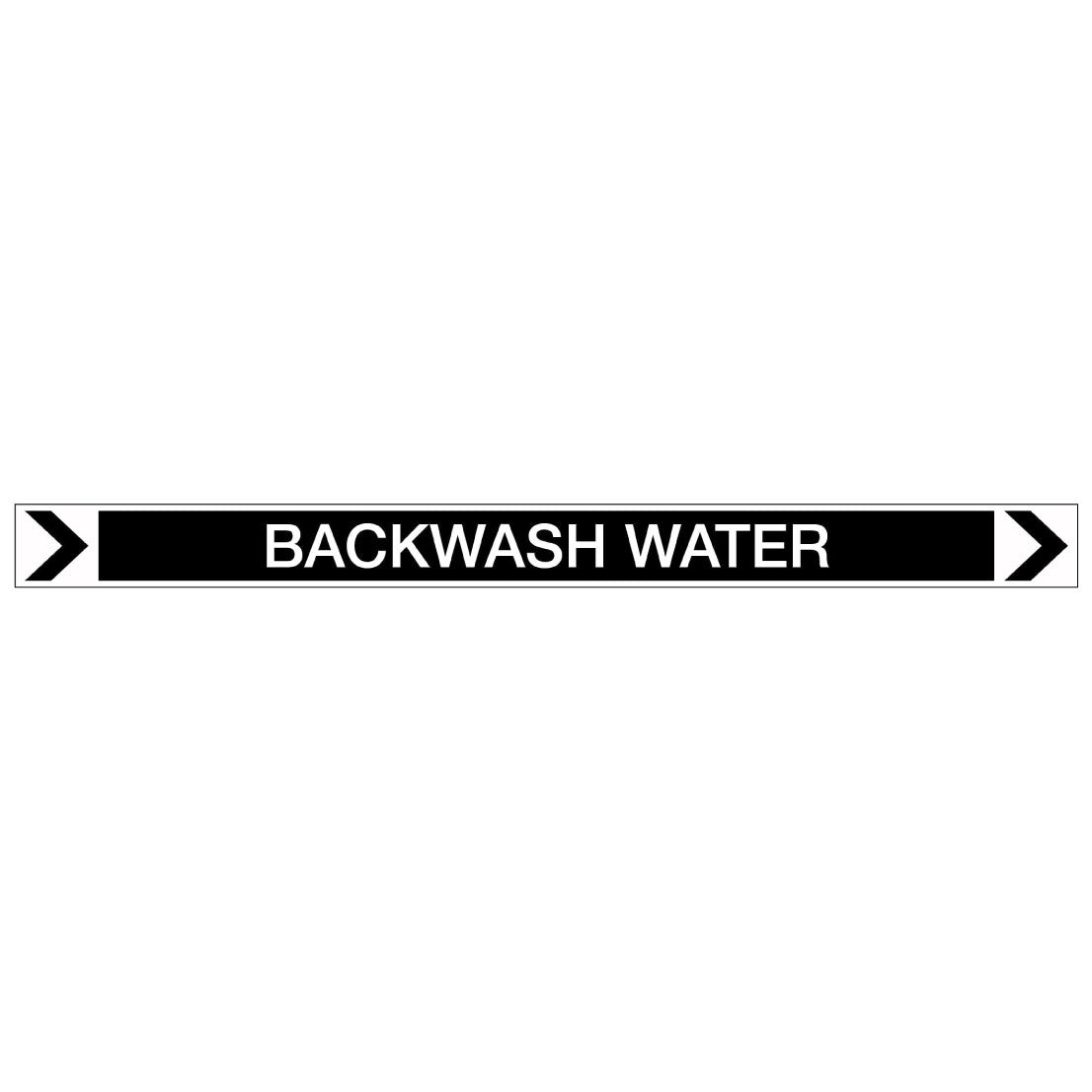 Pool/Spa - Backwash Water (Right) - Pipe Marker Sticker – New Signs