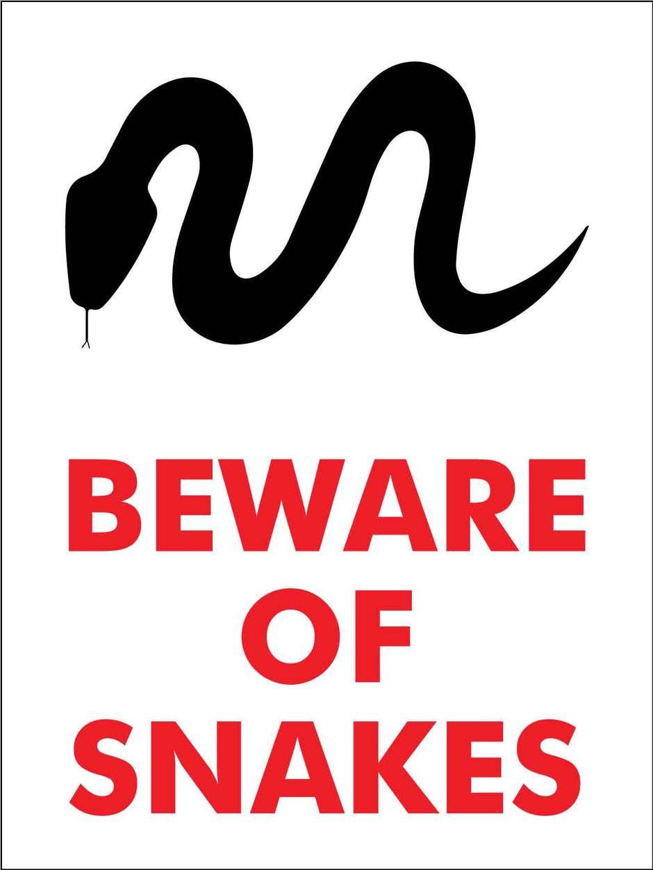 Snake Signs | Australian Snake Warning Signage – New Signs