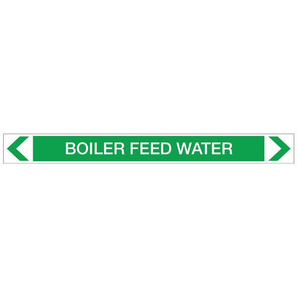 Water - Boiler Feed Water - Pipe Marker Sticker – New Signs