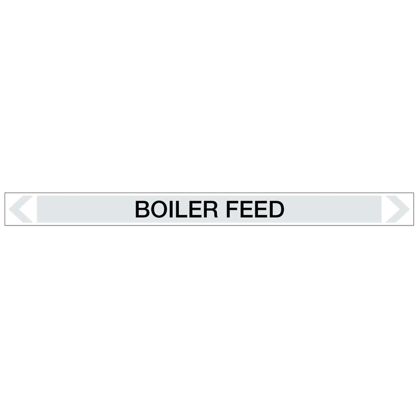Steam - Boiler Feed - Pipe Marker Sticker – New Signs