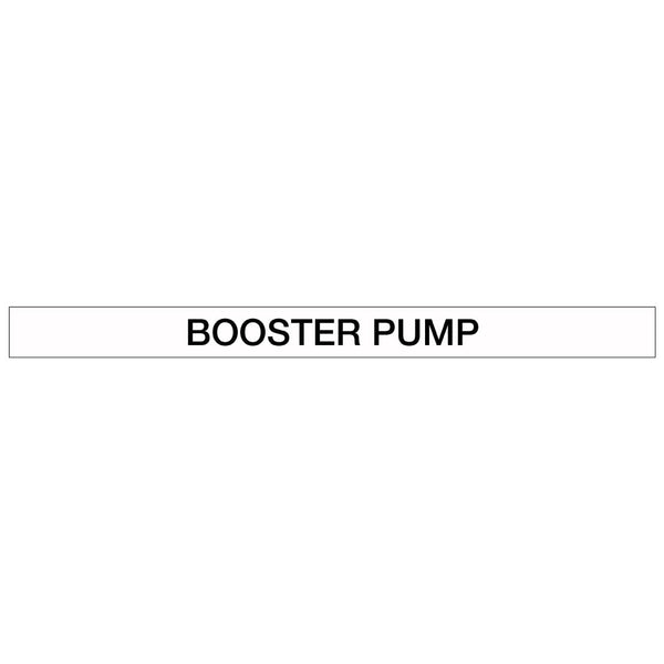 Pool/Spa - Booster Pump - Pipe Marker Sticker – New Signs