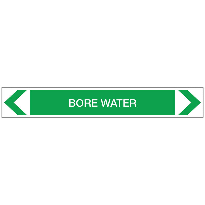 Water - Bore Water - Pipe Marker Sticker – New Signs