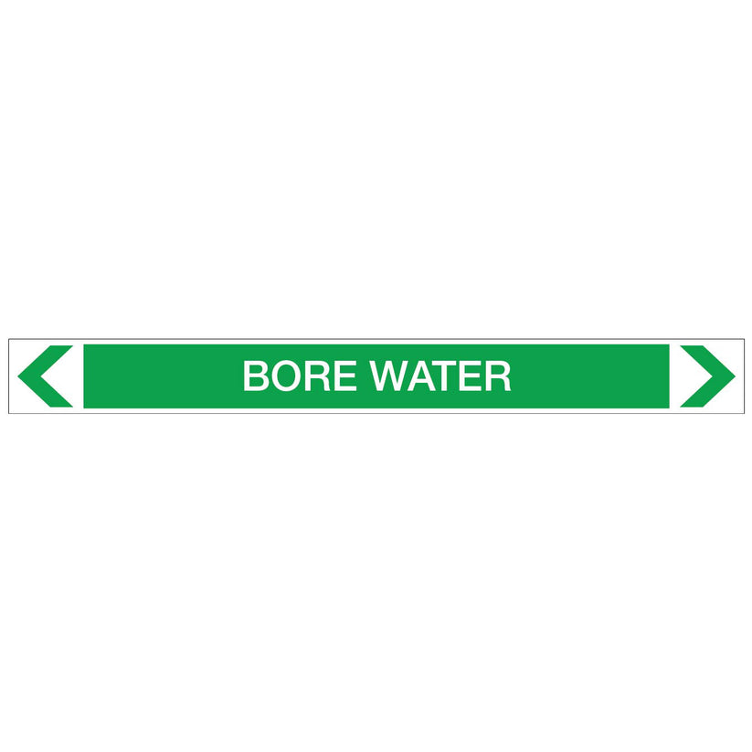 Water - Bore Water - Pipe Marker Sticker – New Signs